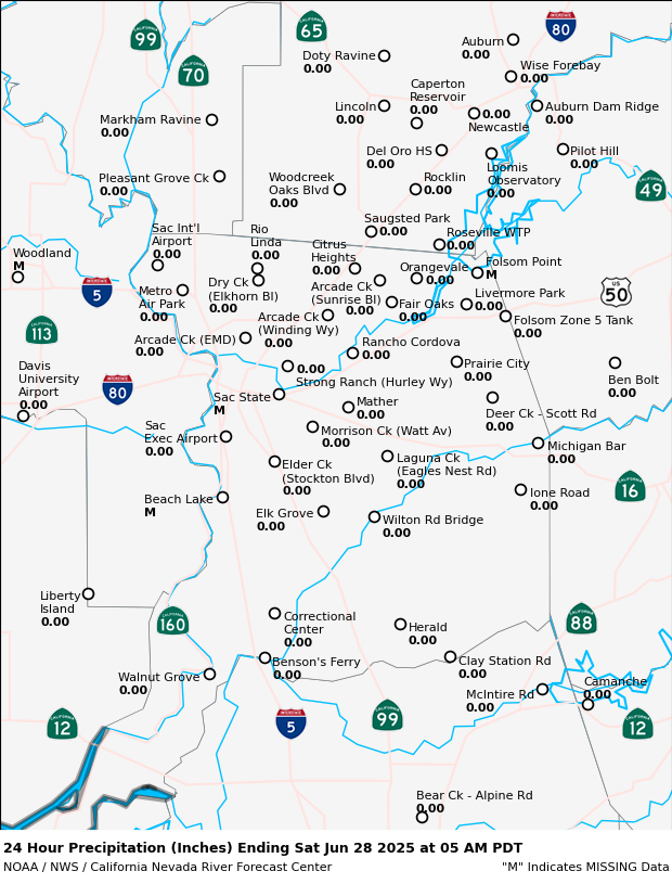 CNRFC - Hydrology - Observed Precipitation - Past 24 Hours - Sacramento ... CNRFC - Hydrology - Observed Precipitation - Past 24 Hours - Sacramento ...